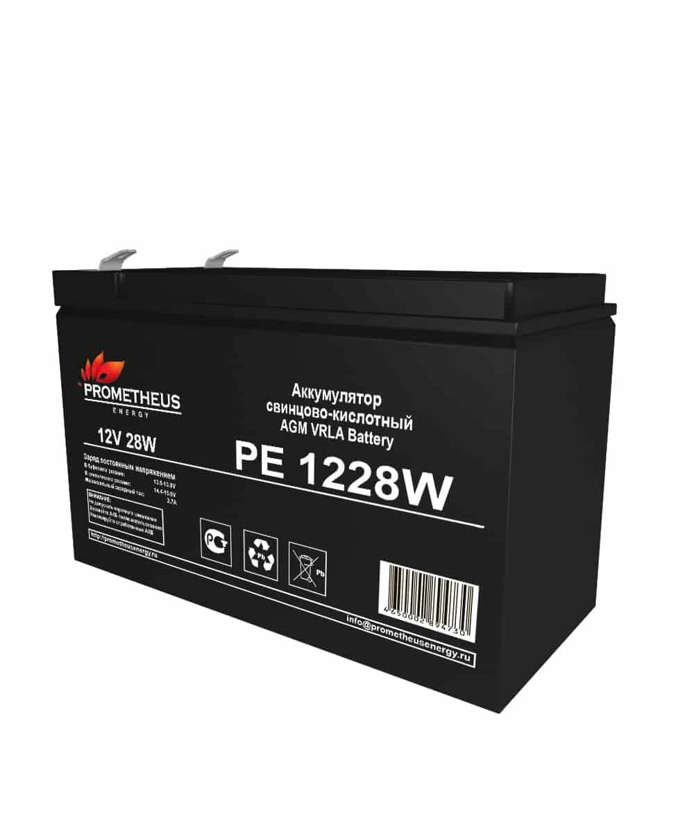Аккумулятор Prometheus Energy PE 1228 W, для ИБП, технология AGM