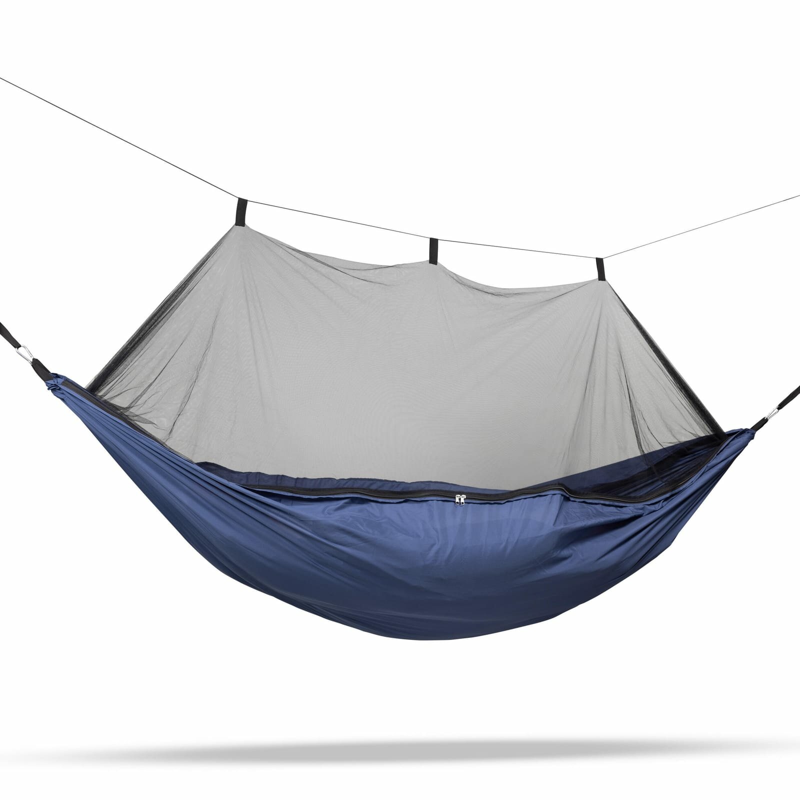 DECATHLON Гамак Travelnet с москитной сеткой, синий, 240 x 140 см, максимальная нагрузка 200 кг