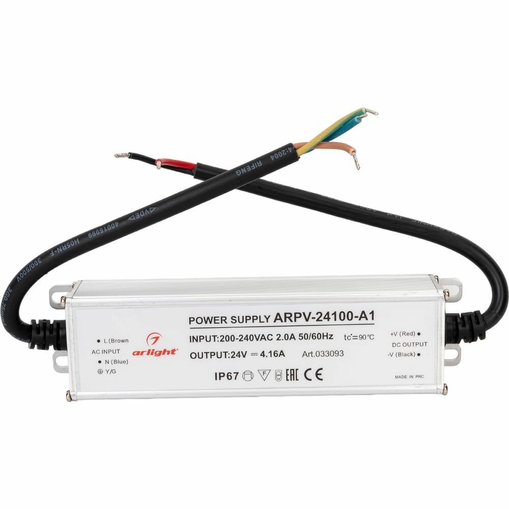 Блок питания ARPV-24100-A1 (24V, 4.16A, 100W)