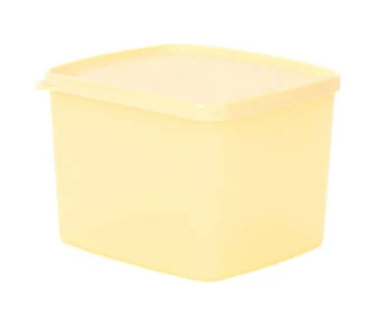 Tupperware Контейнер пищевой 800 мл, квадратный, желтый, с крышкой, 1 шт