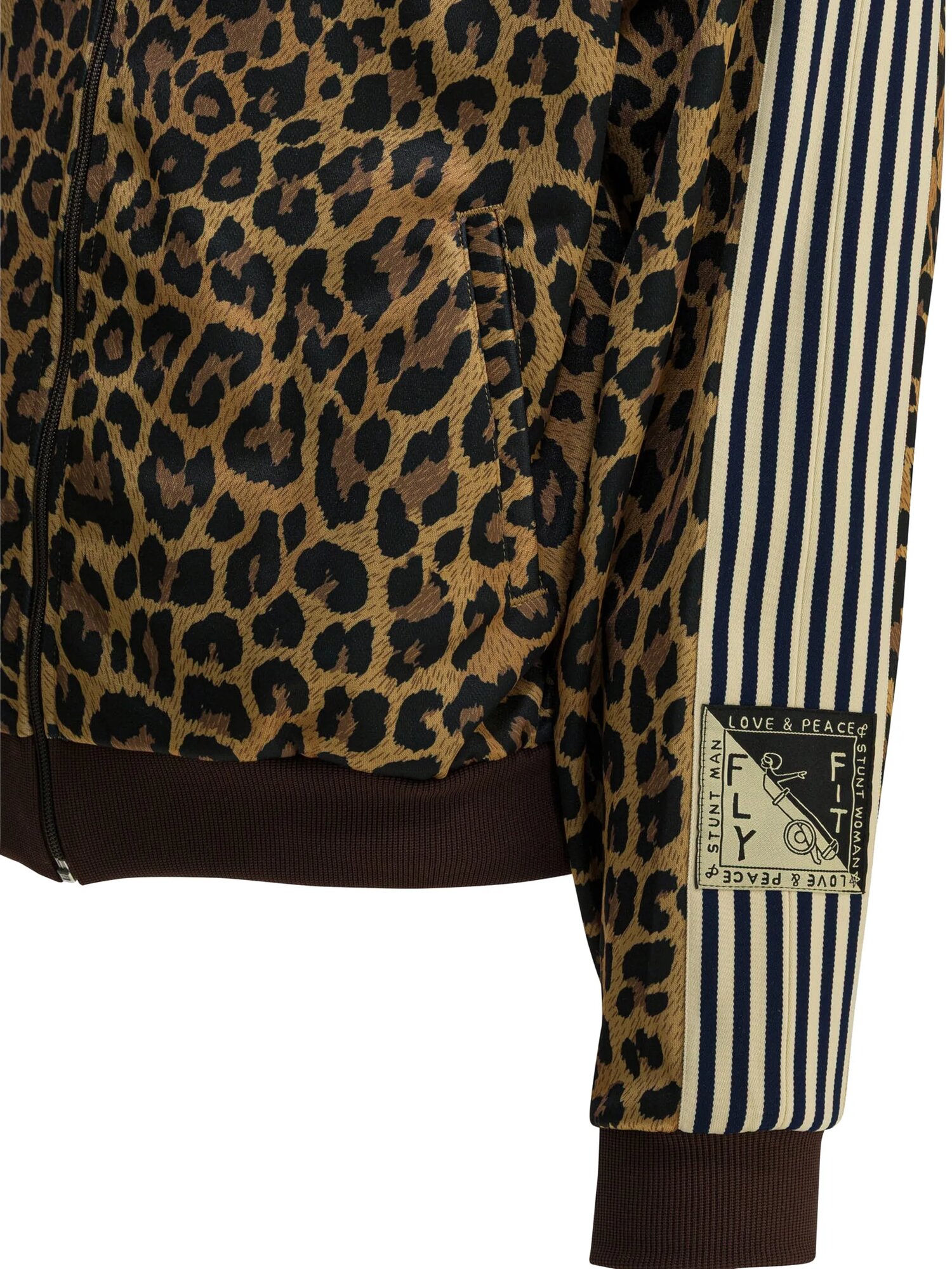 Толстовка KAPITAL Leopard-pattern sweatshirt, размер 52, , brown — фото 1
