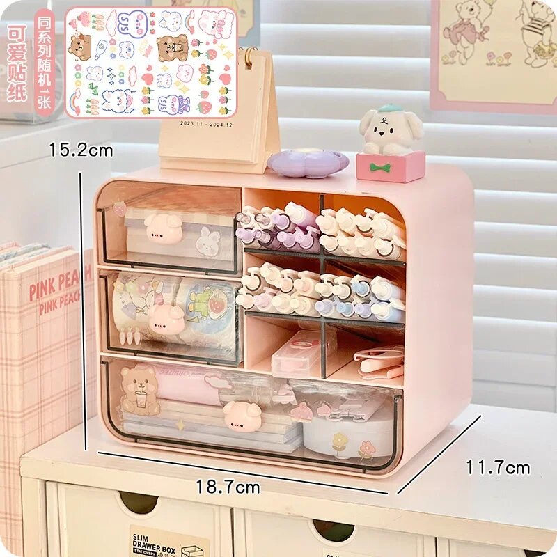 Органайзер для канцелярии Pink Piggy, бежевый