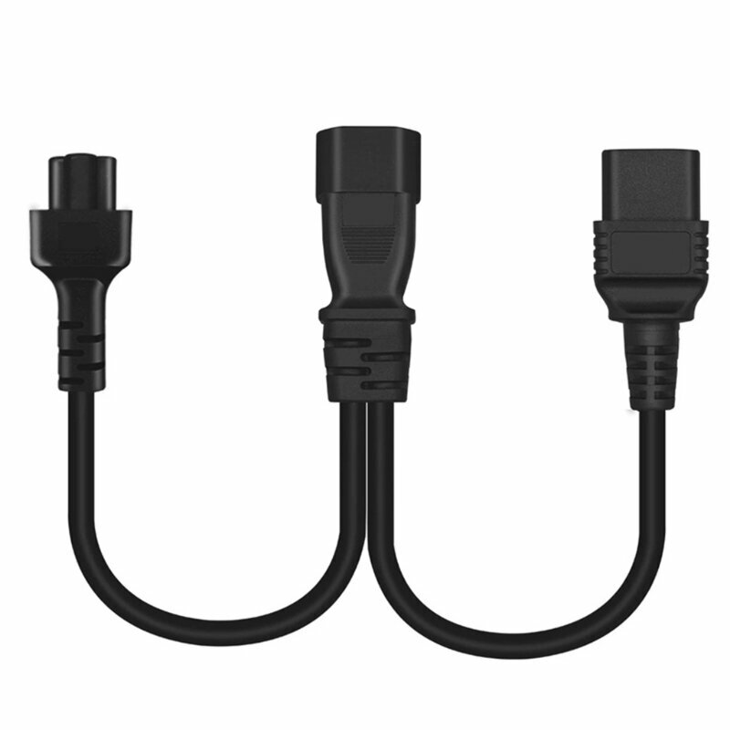 Шнур Питания Y-Образного Разветвителя C14 -C19 + C5, Одиночный Кабель-Адаптер IEC320 C14 от Штекера к C19 + C5 от Штекера-Разветвителя