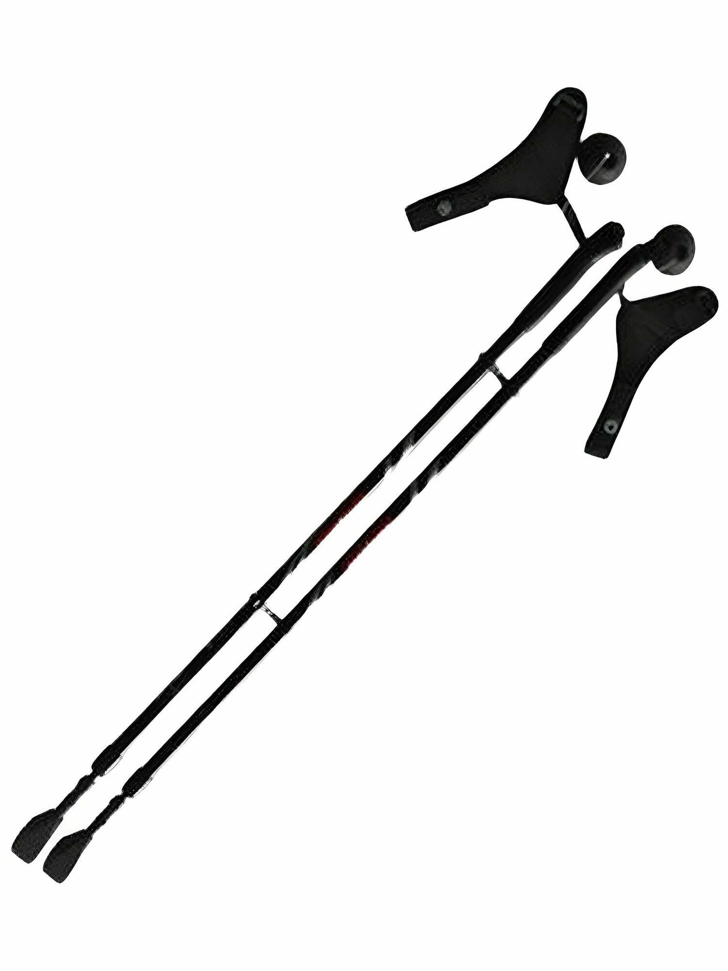 Палки для скандинавской ходьбы Ergo Nordic, Е-0674, алюмин. сплав, амортиз, 110-140 см, черный