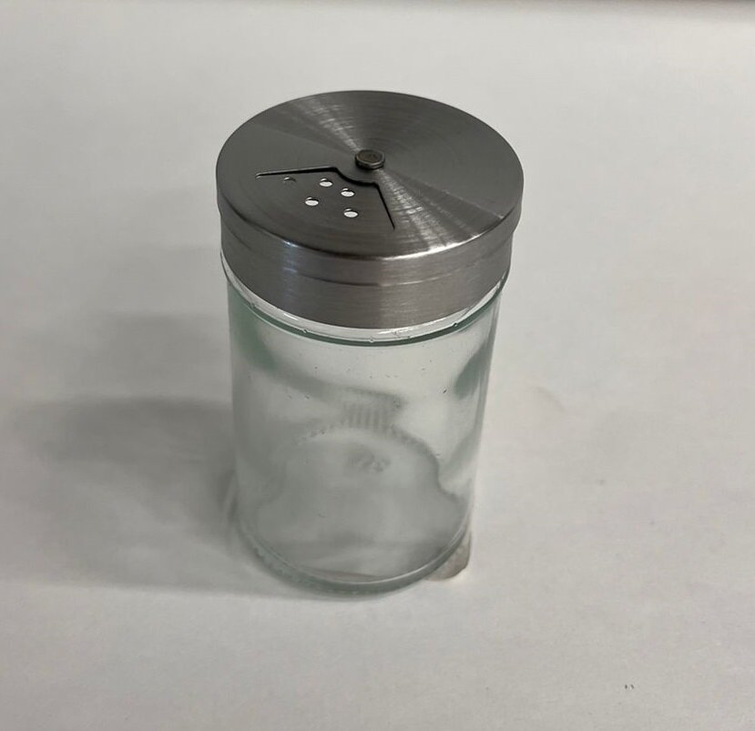 Солонка-перечница, 100мл, 7.8x4.5x4.5см, прозрачный