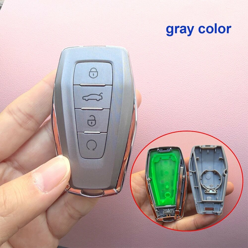 Корпус ключа с 4 кнопками для Geely GX7, Okavango, Coolray, X6, Geometry C, for Geely, gray color