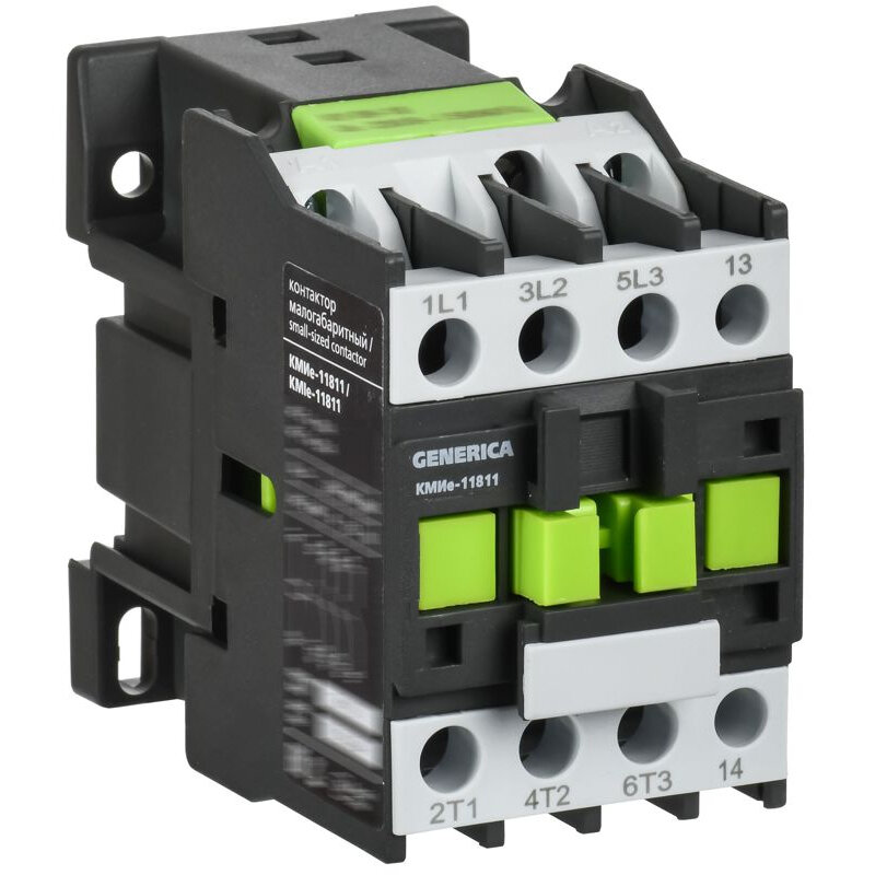 Контактор КМИе-11811 18А 230В/АС3 1NC GENERICA, IEK KKME11-018-230-01 (1 шт.)