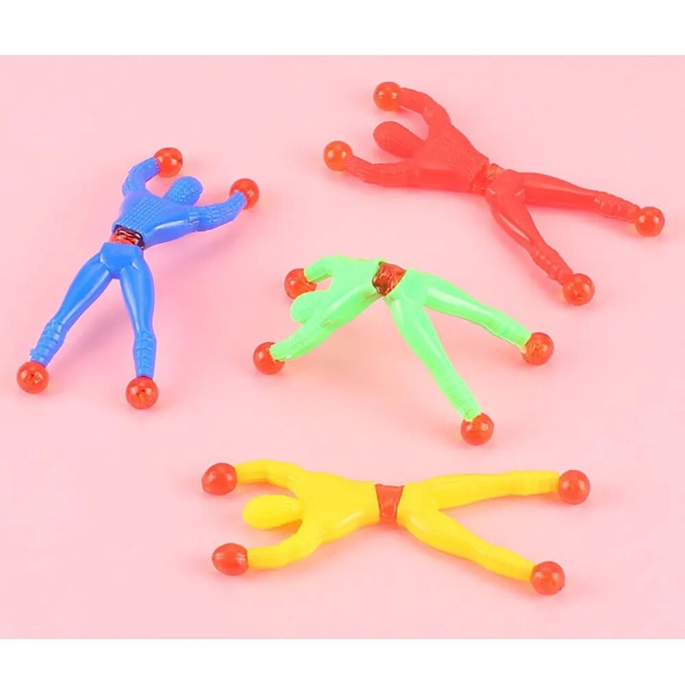 Липкие игрушки, Игрушки антистресс сквиш мини липучки супергерои, 6шт