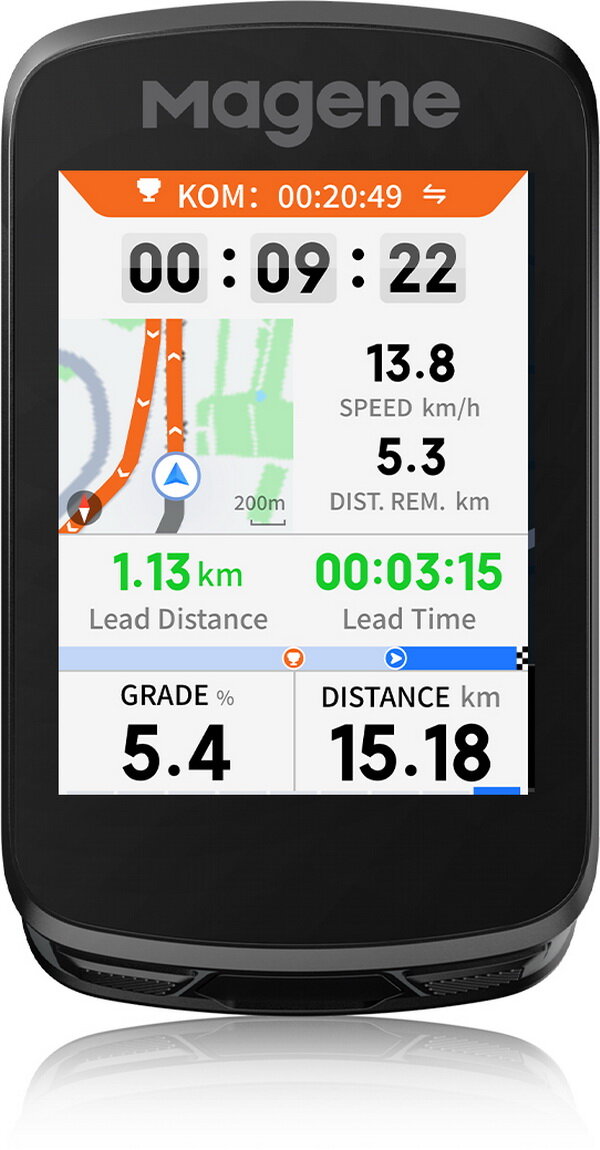 Велокомпьютер Magene GPS C606 V2 черный