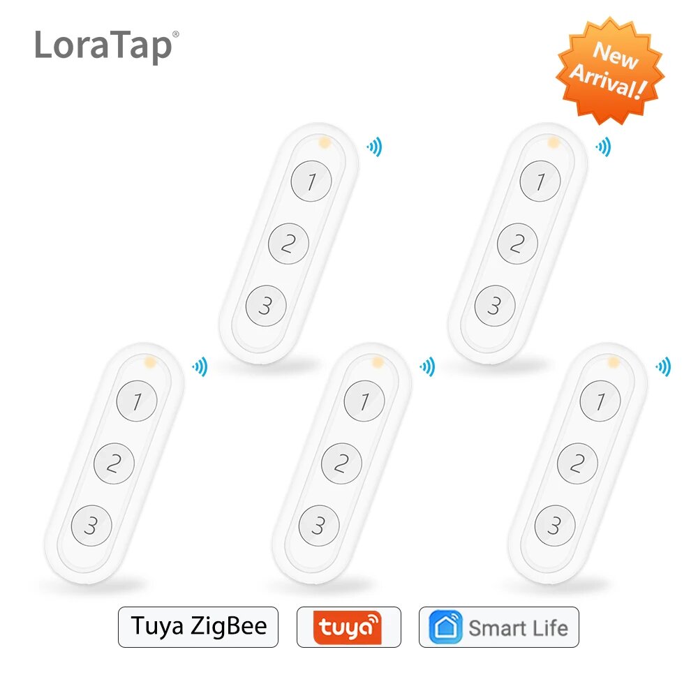 Tuya Smart Life Беспроводной переключатель 3 группы, Цвет: 5 pcs