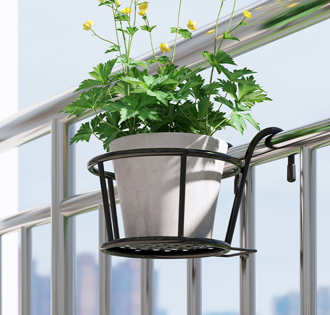 Подвесная подставка для цветов, стеллаж, перила, ограждение, подоконник, подвесная подставка для цветочных горшков