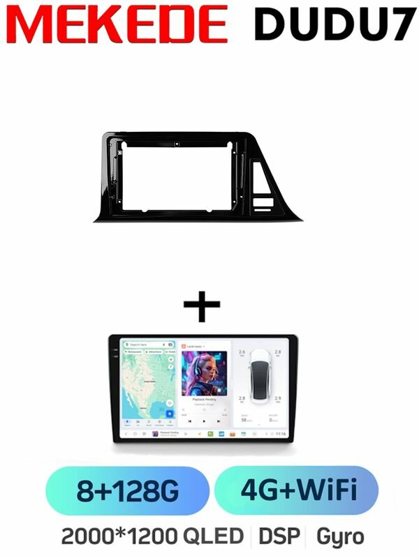 Магнитола 9" Mekede DUDU7 8/128 Gb для Toyota C-HR CHR 2016-2020 F2 carpay Android
