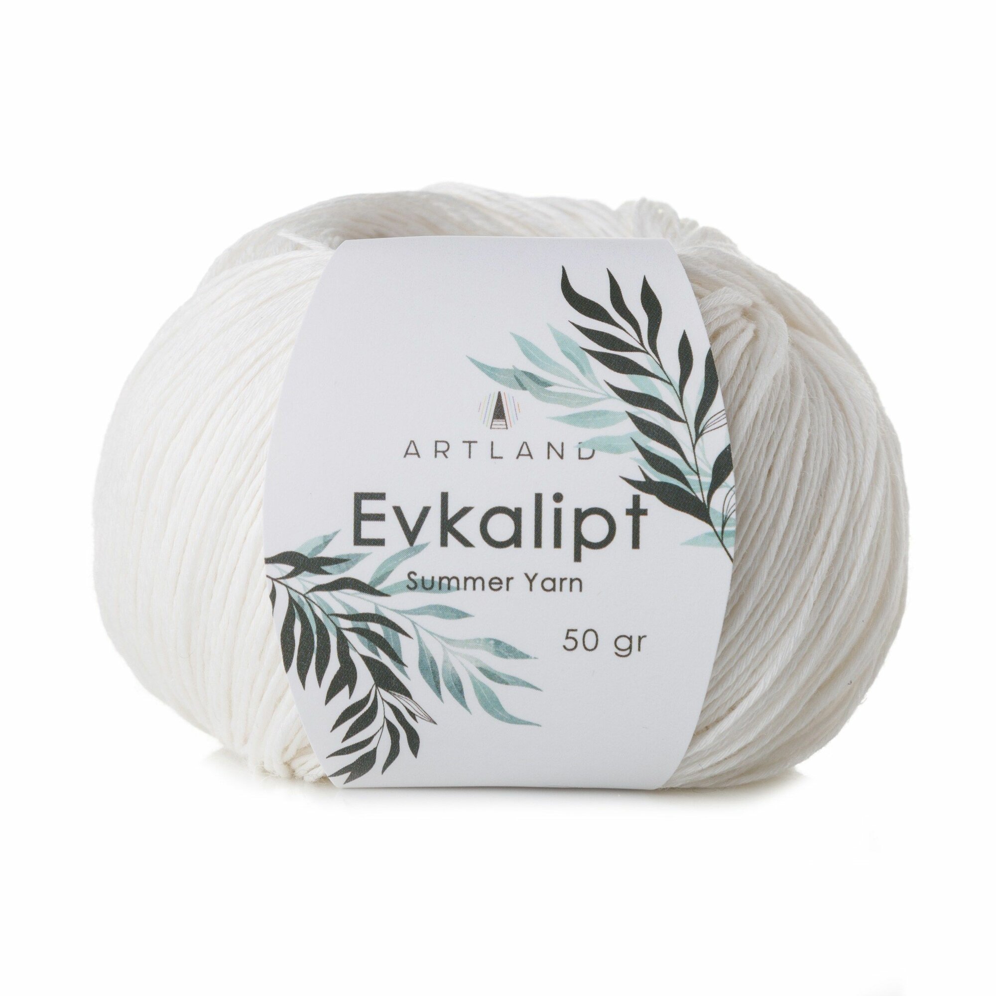 Пряжа Artland Evkalipt 01 (50г/200м, упаковка 5 мотков) белый