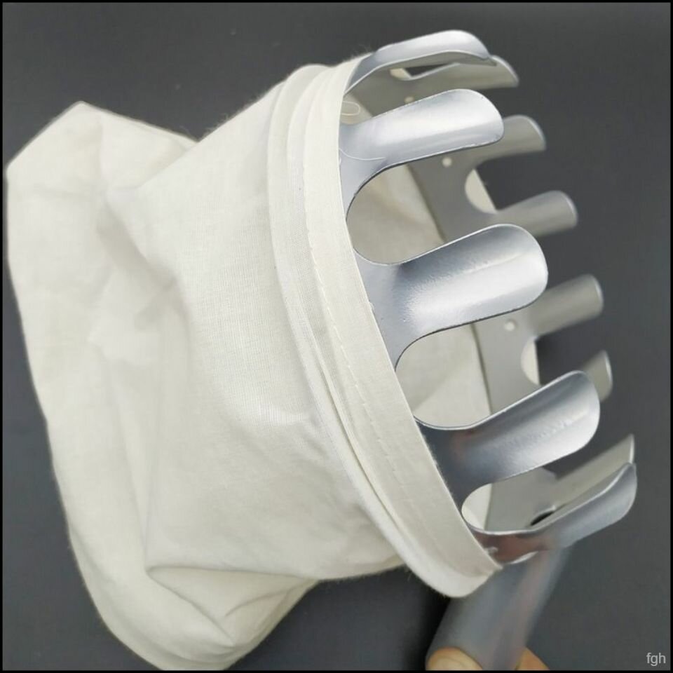 Плодосборник (Плодосъемник) с мешком для сбора фруктов и ягод (яблок, груш, персиков, цитрусов, апельсинов, лимонов и т. д.), Диаметр 14 см, 1 шт.