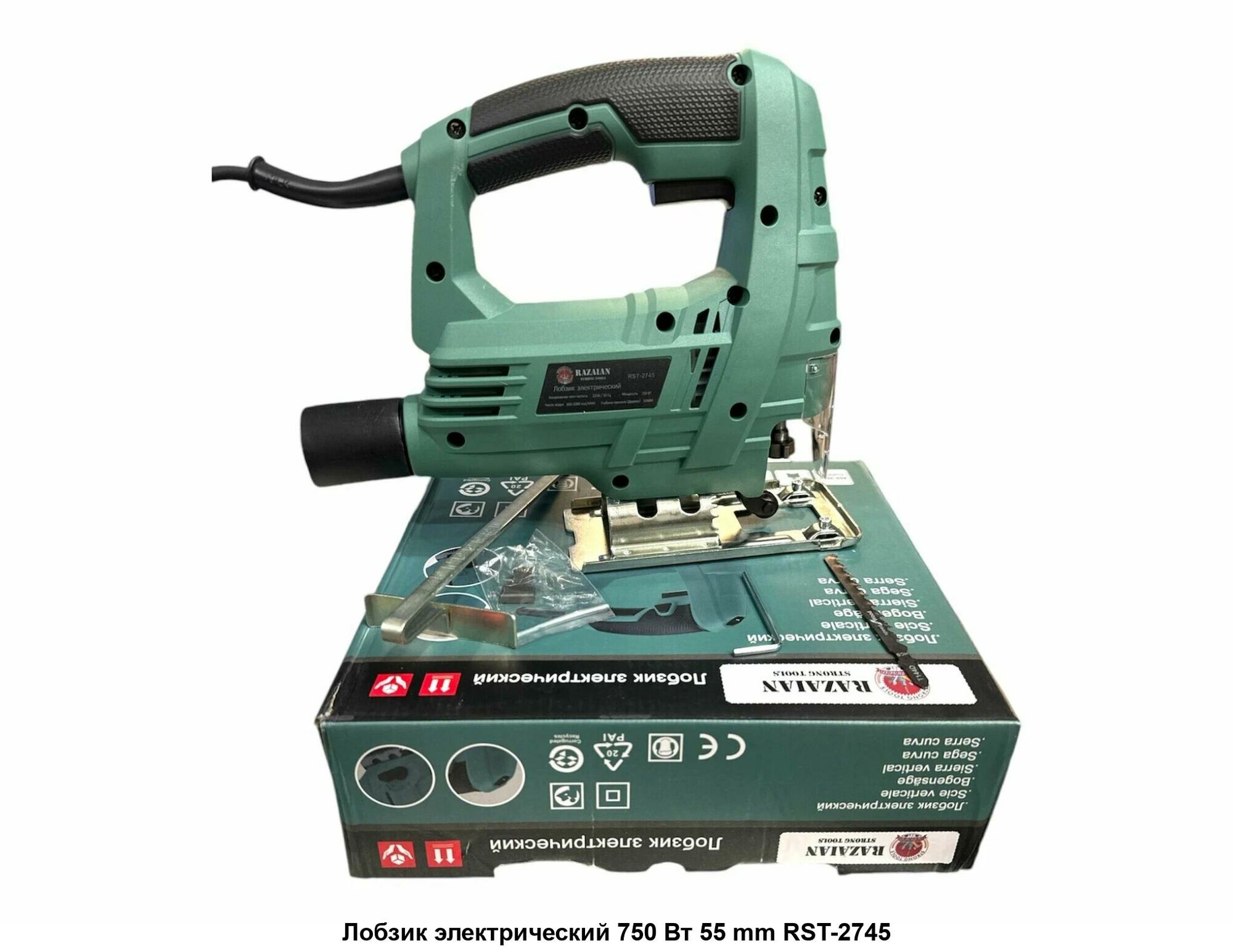Электрический лобзик RAZAIAN RST-2745, мощность 750Вт, ход пилки 55mm