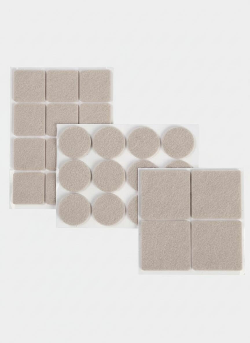 Набор накладок мебельных, 25х25 мм Тундра