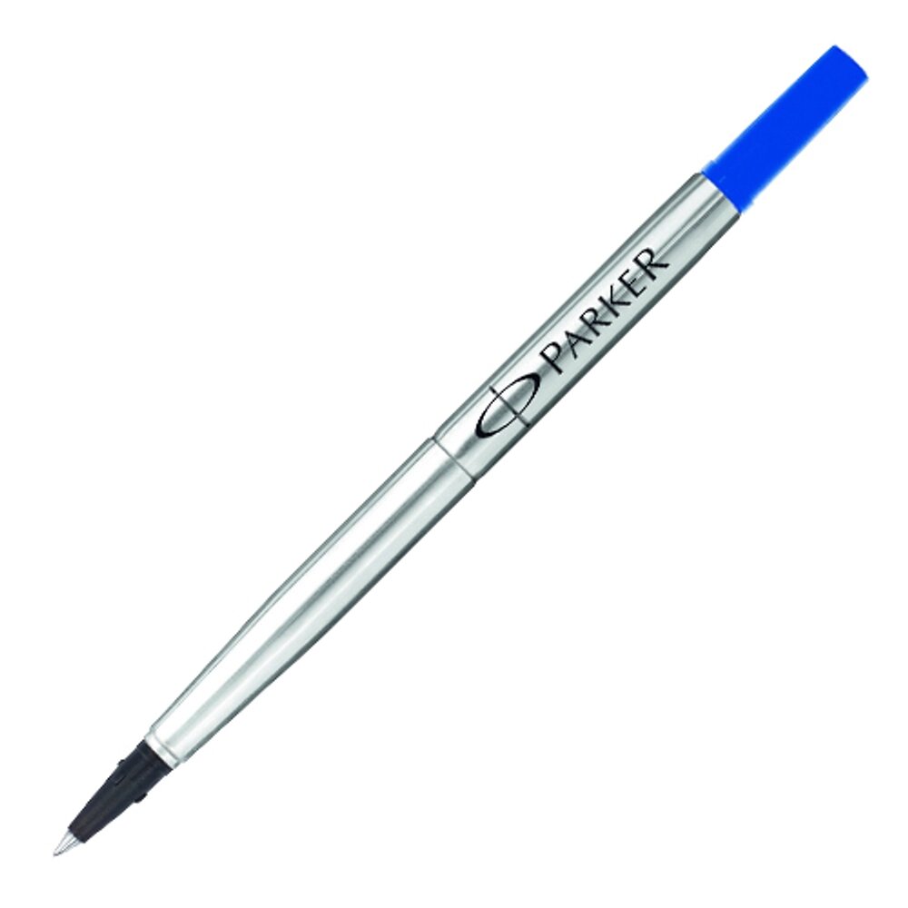 Parker Стержень для ручки-роллера, F, синий, (в блистере)