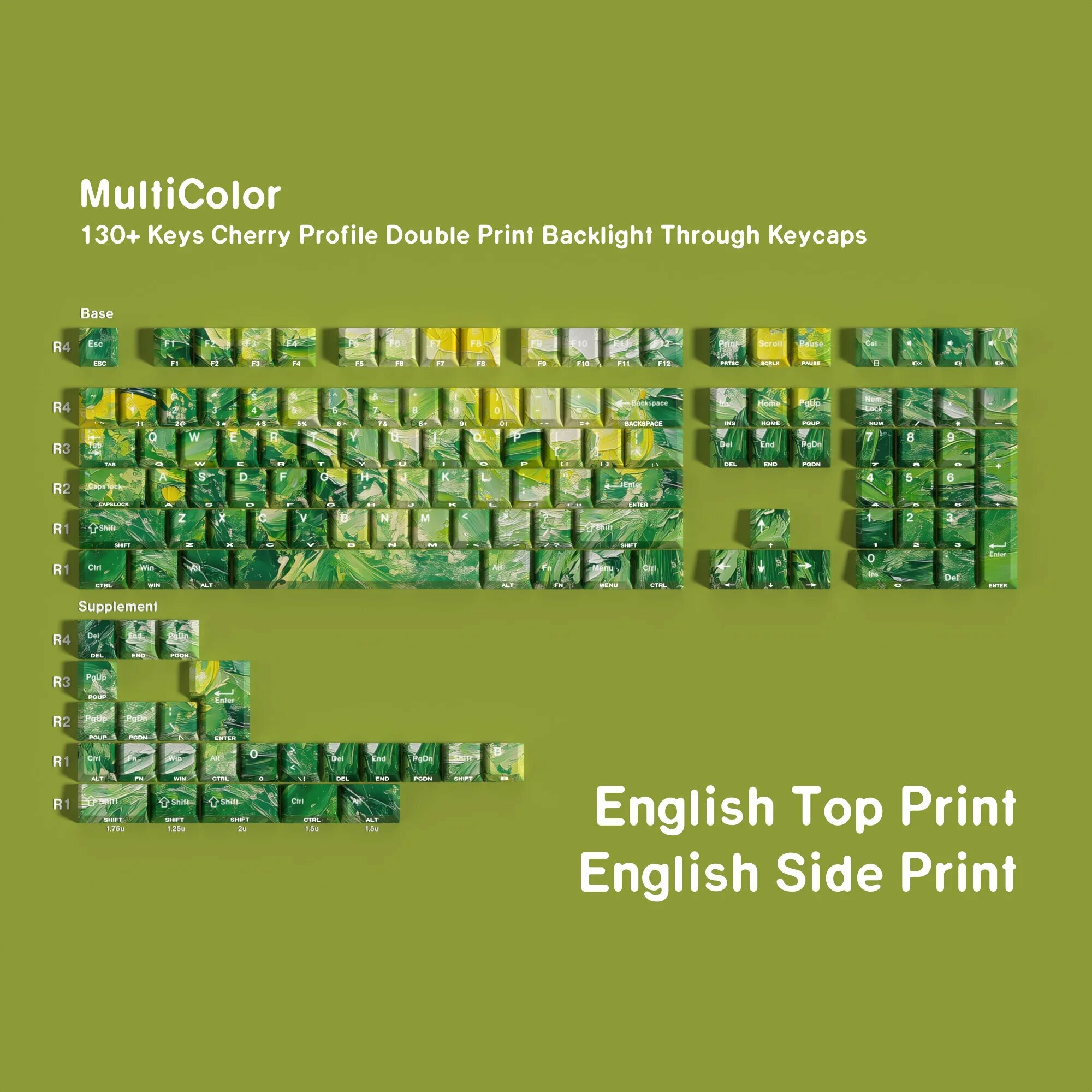 Колпачки для клавиш PBT Cherry Dye Sub Double Shot, колпачки для клавиш на заказ, корейские, испанские, французские, немецкие, для механической клавиатуры Rainy75 Wooting MAD60