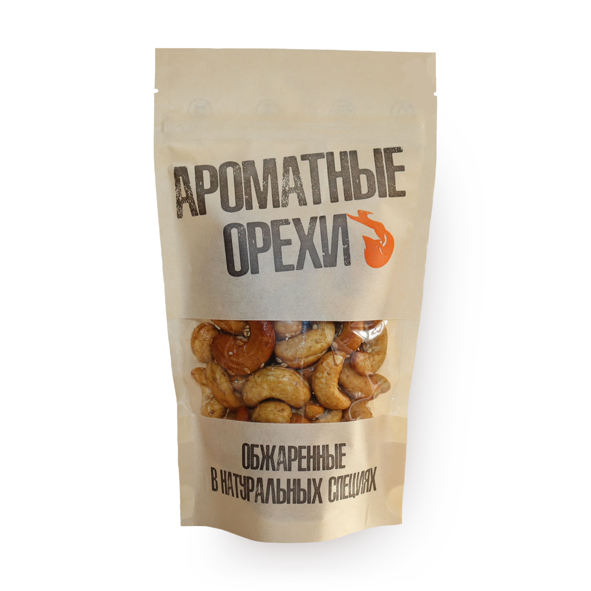 Кешью «Ароматные Орехи», жареные, в соусе терияки, с кунжутом, 113 г