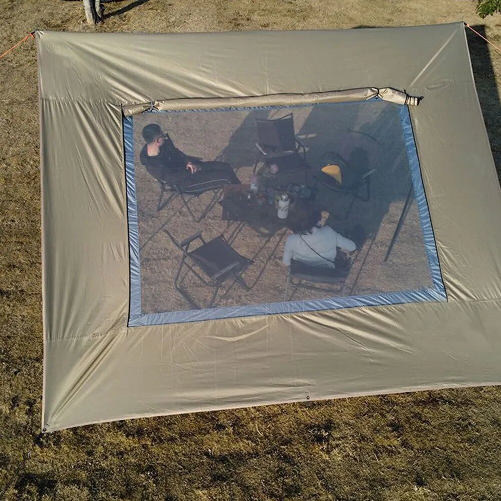 Автомобильная палатка Sun Shade, кемпинговая, хаки, с сетчатыми отверстиями, 4 места — фото 1