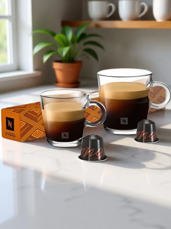 Кофе в капсулах Nespresso Kahawa Ya Congo, 40-110 мл, 10 капсул