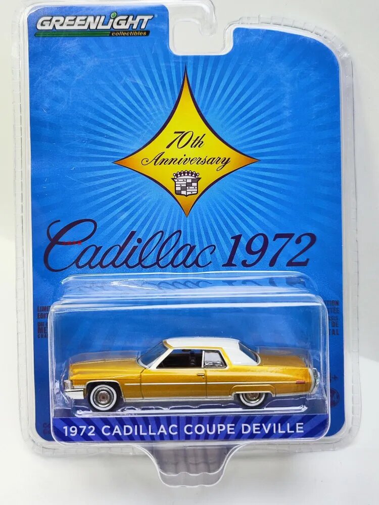 Машинка 1/64 Greenlight Car model 1972 Cadillac Coupe deVille
