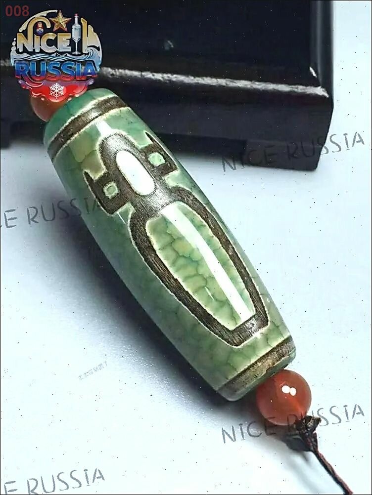 Бусина ДЗИ Кубера Бог богатства / Самый мощный денежный талисман быстрое богатство / Амулет на деньги