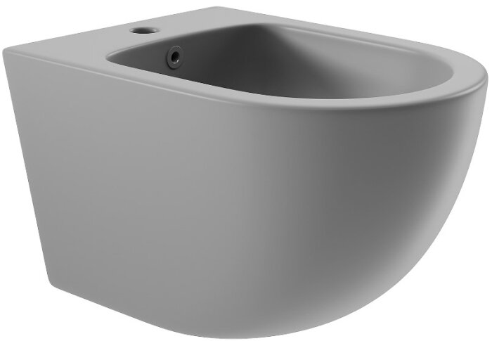 Биде подвесное Aqueduto OVO OVO0330, серый матовый