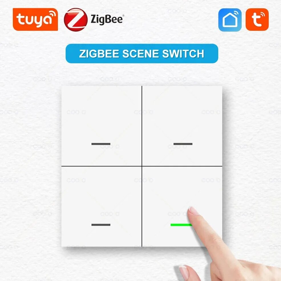 Умная беспроводная кнопка Zigbee