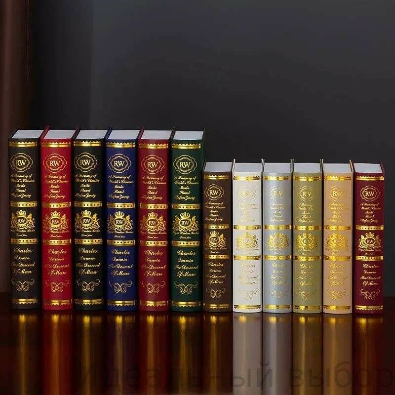 12 поддельных книг для интерьера, декоративные книги для оформления помещений