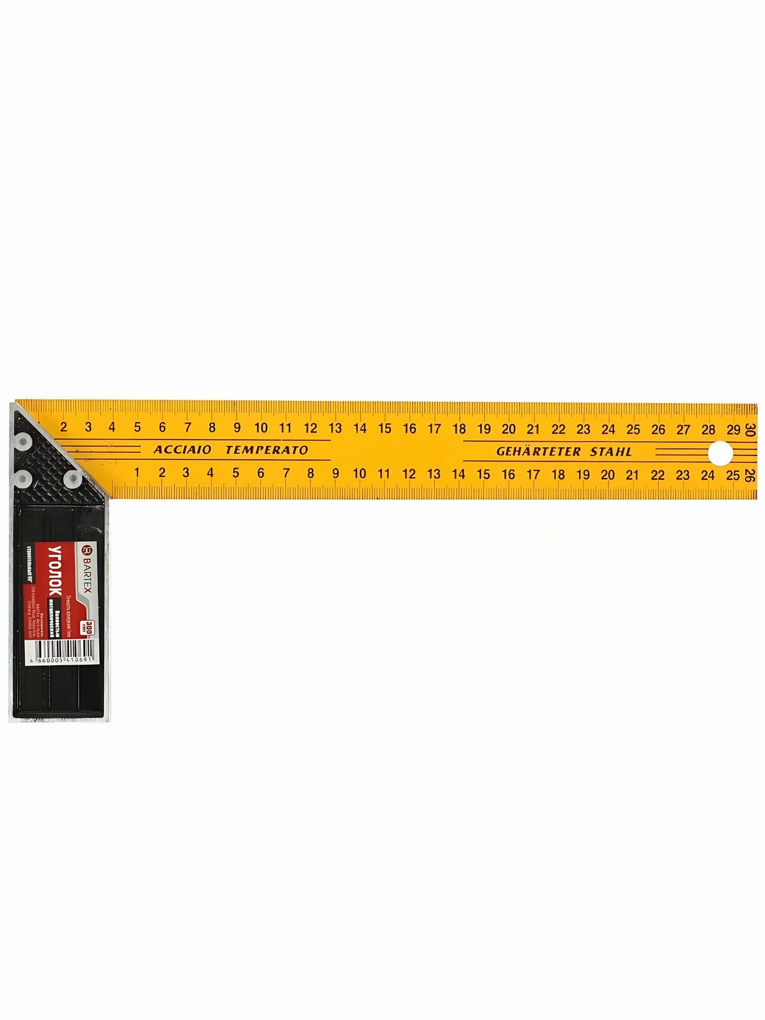 Угольник строительный металлический 300 мм Bartex FSC-11, для разметки и измерений