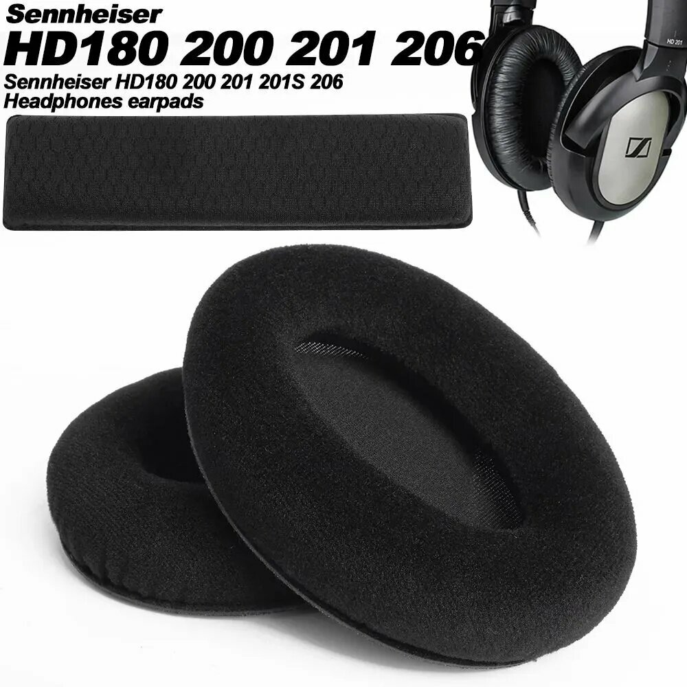 Амбушюры Sennheiser HD180 200 201 201S 206 HD418 HD428 HD438 HD448 HD419 HD429 HD439 HD449 HD429S для наушников
