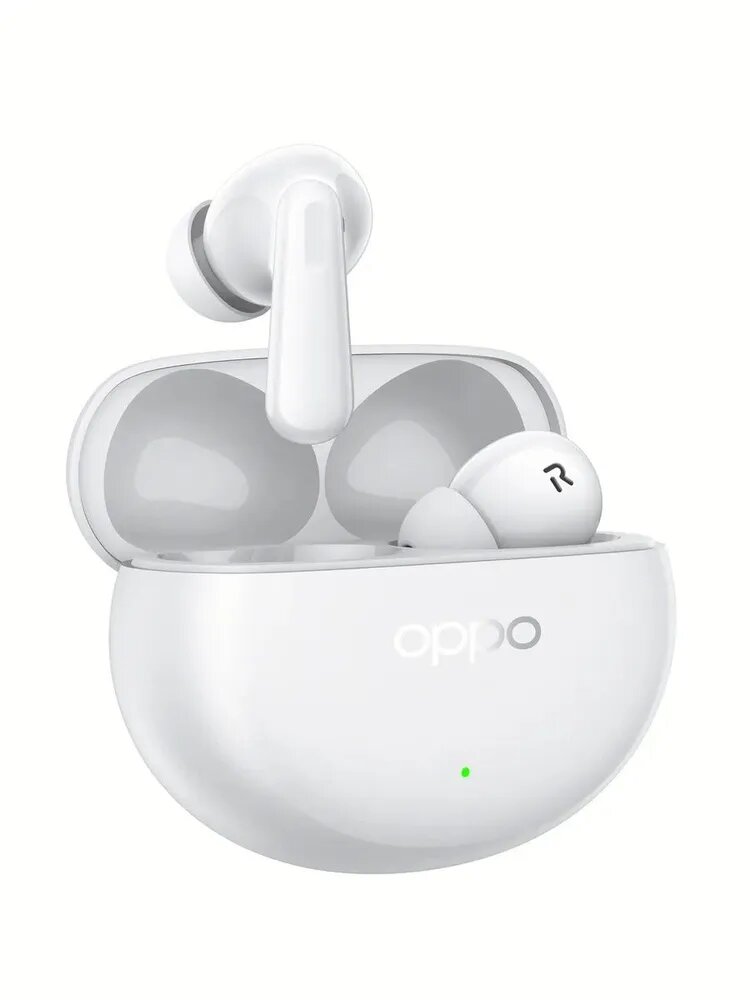OPPO Наушники беспроводные с микрофоном OPPO Enco Air 4 Pro, Bluetooth, USB Type-C, белый, зеркальный