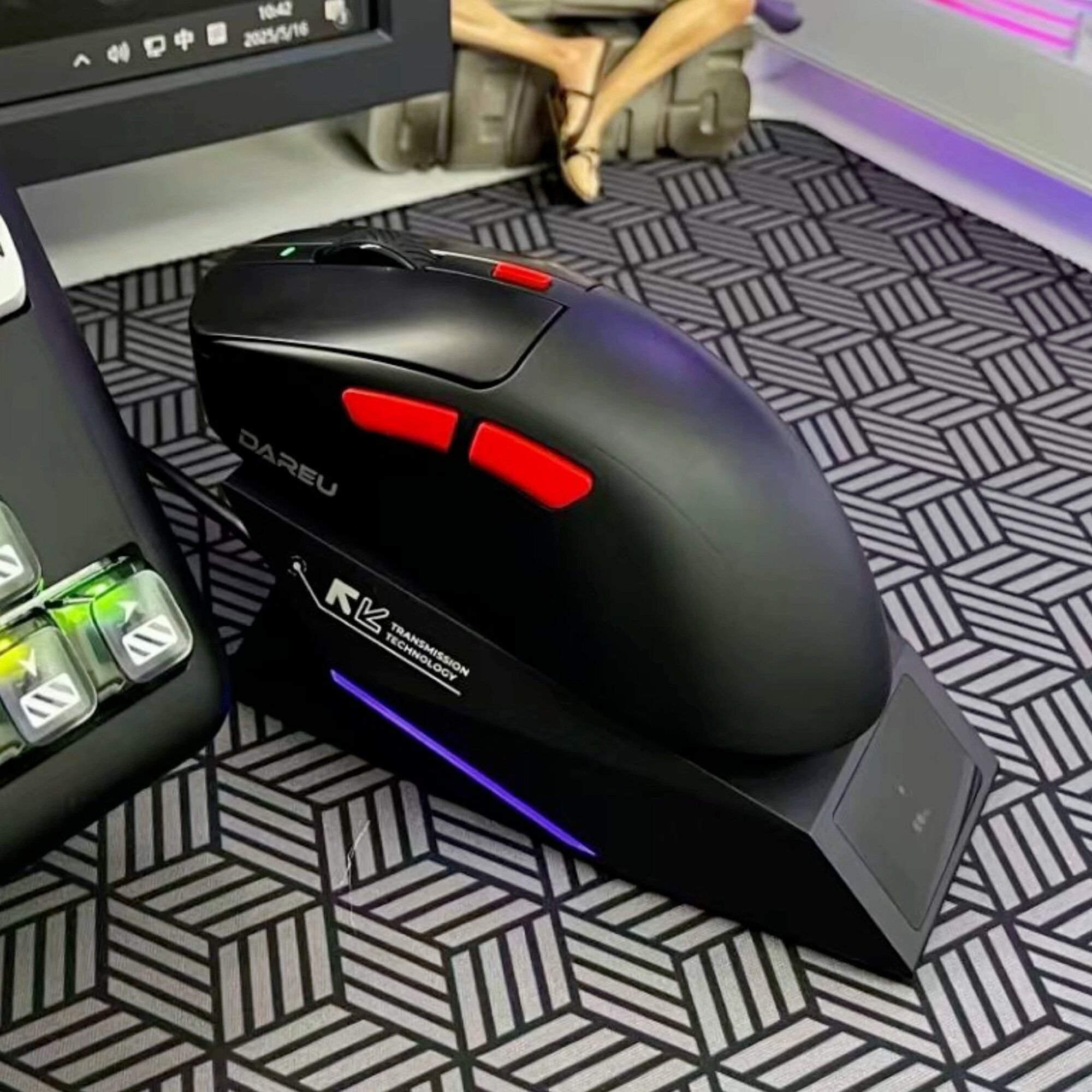 Игровая мышь DAREU A950 для настольного компьютера, беспроводная, 2.4G, Bluetooth, трехрежимная, CM610MAX PAW3395_CM620