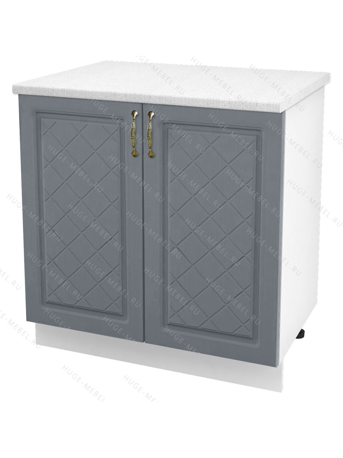 Шкаф кухонный нижний 800 Модена (дуб серый) Huge Mebel. Ширина 800 Высота 840. Модули кухонные нижние