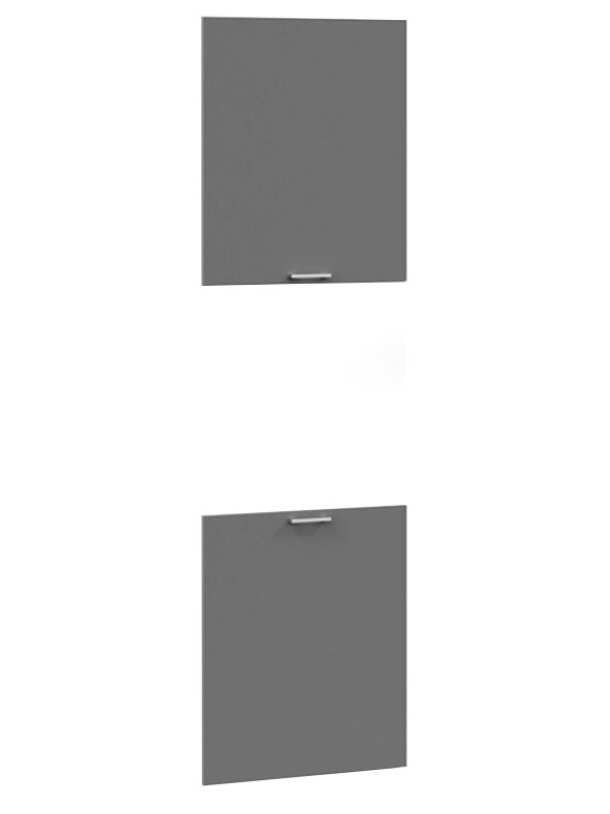 Кухонный фасад Ф-92 софт графит (Катрин) Huge Mebel. Ширина 596 Высота 1424. Кухонные фасады