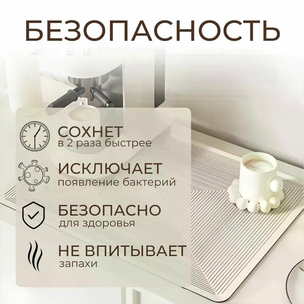 Коврик для сушки посуды 40x50 Коврик№А3