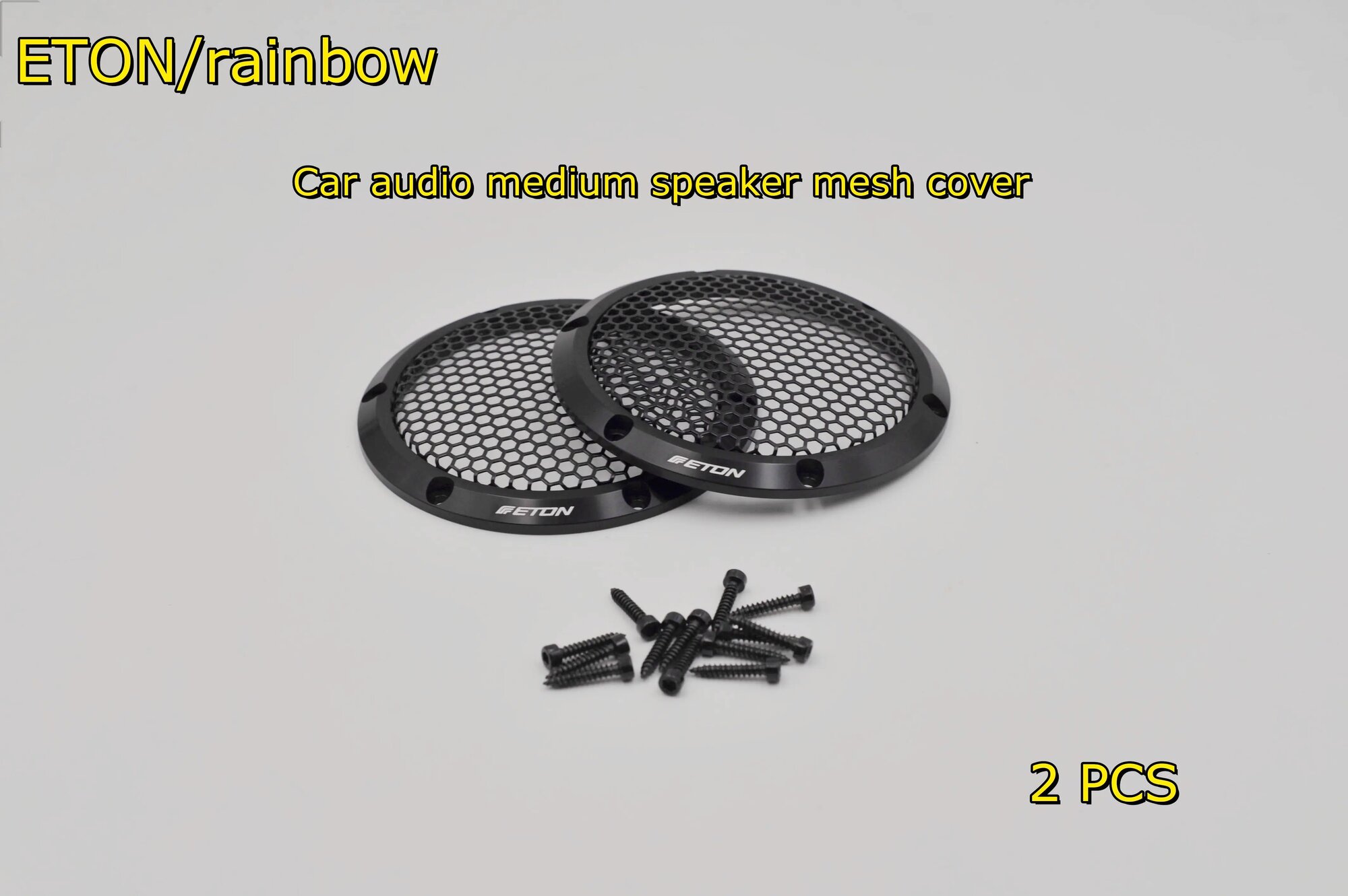 ETON/rainbow, сетка для автомобильных динамиков, 2 шт, черные