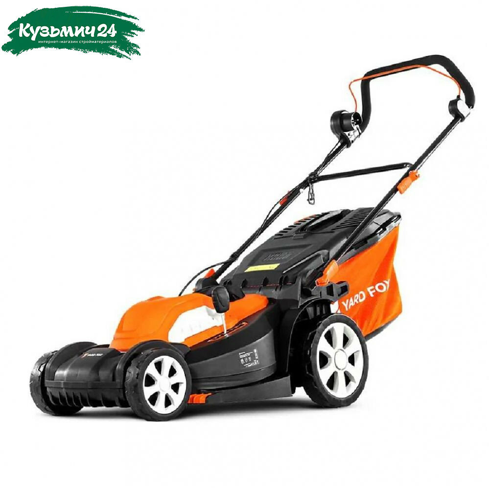 Газонокосилка электрическая YARD FOX EL4455, травосборник 55 л, 2000 Вт