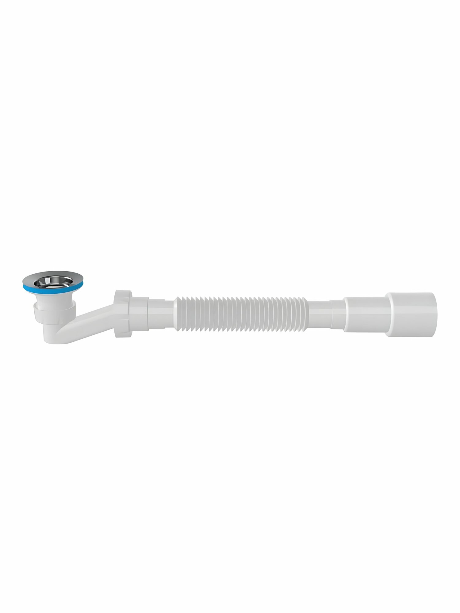 Сифон душевой, 1 1/2", с выпуском, низкий h70 выпуск 64 с г/т, Aquanova, 1622