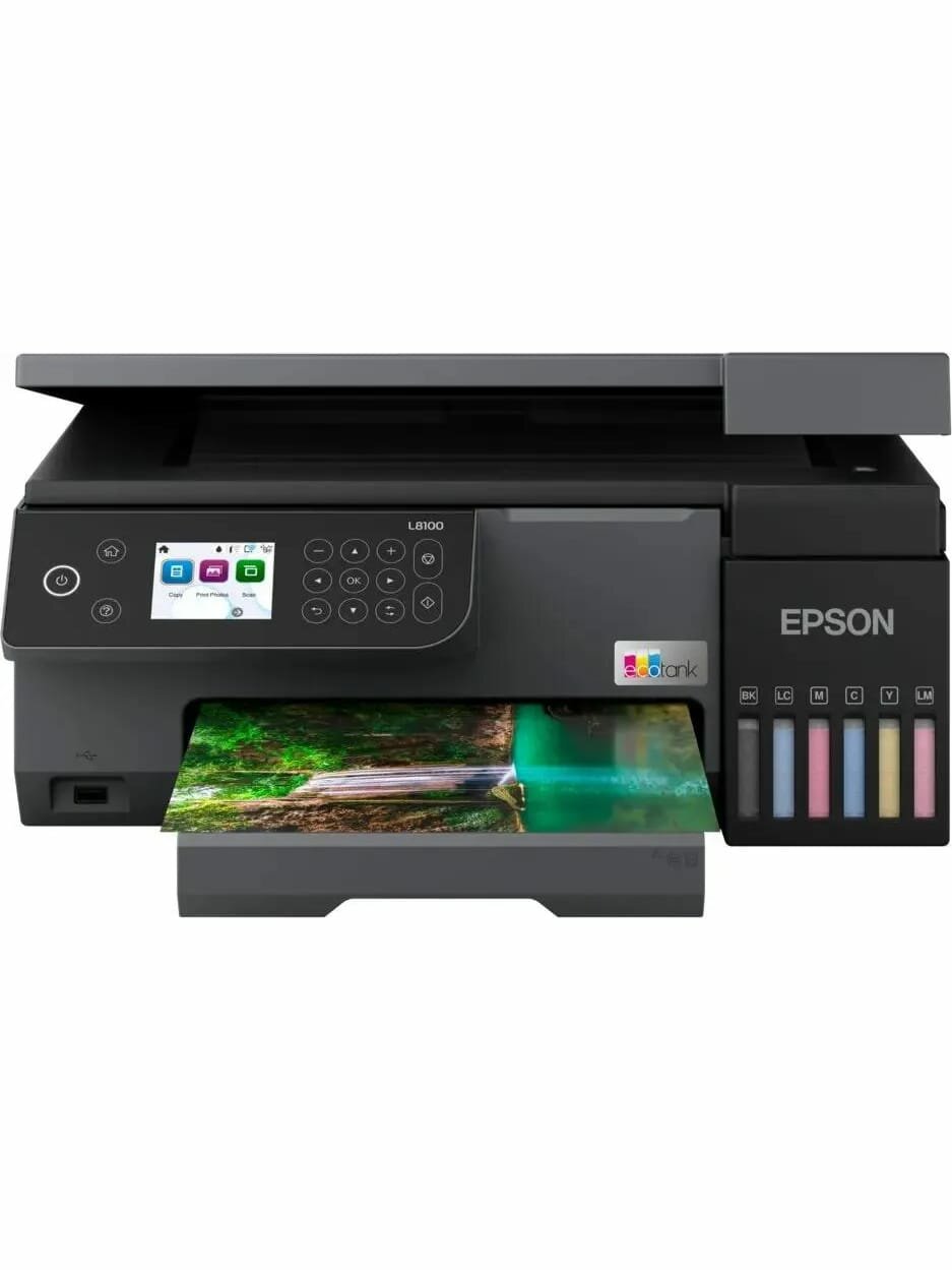 МФУ струйный Epson EcoTank L8100 (C11CK94402/C11CK94503) A4 WiFi черный