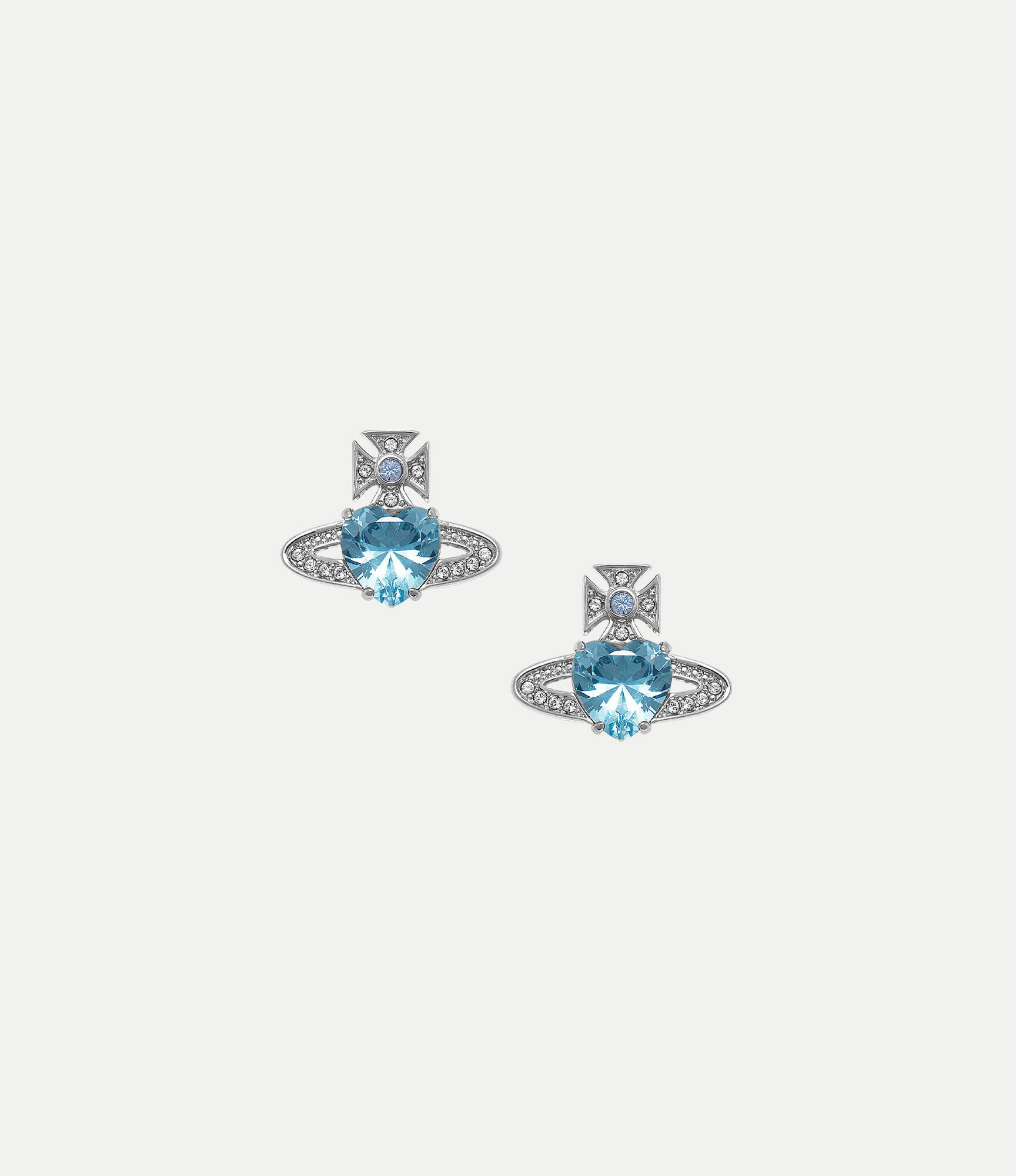 Серьги пусеты, кристаллы Swarovski