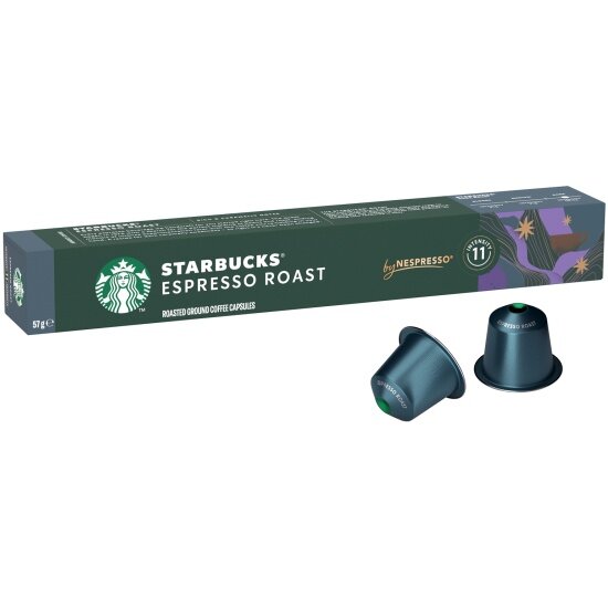 Кофе в капсулах Starbucks для кофемашин Nespresso Espresso Roast 10 шт.