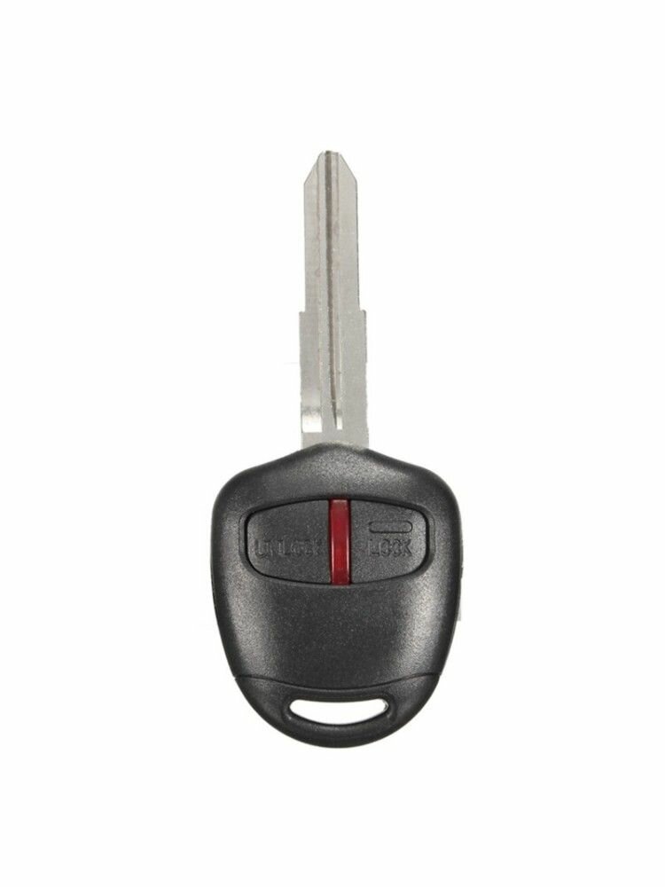 2‑кнопочный дистанционный ключ 433MHz ID46 для L200/Montero/Pajero/Shogun/Triton, черный, с батареей и чипом