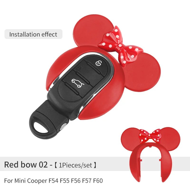 Чехол для ключа Mini Cooper F54 F55 F56 F57 F60, Style 5, красный