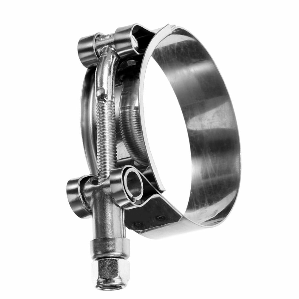 Зажим (хомут) для выхлопной трубы 2,5 дюйма, нержавеющая сталь, для автомобилей и мотоциклов — надежная фиксация стыка