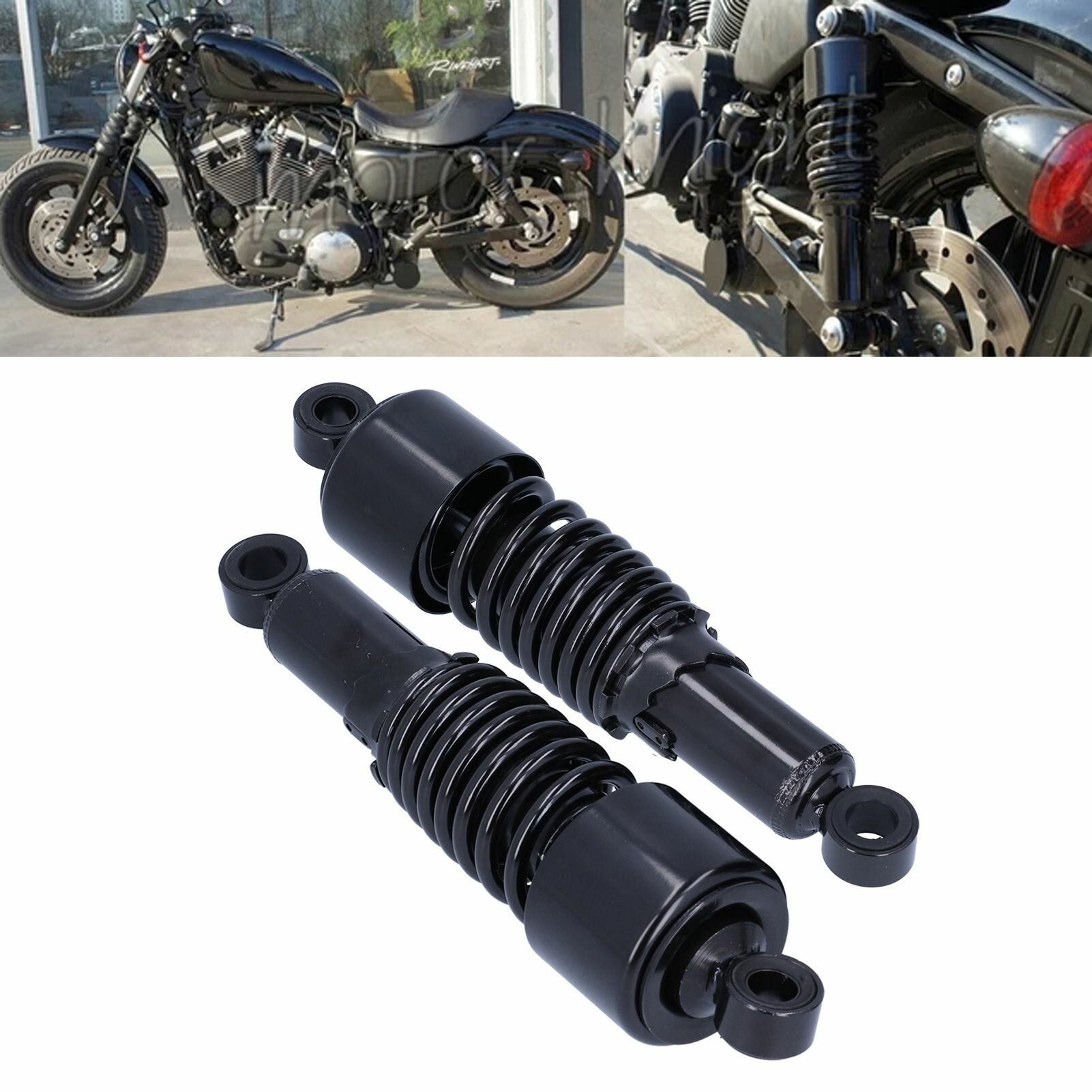 Амортизатор 10,5 дюйма (267 мм) для Harley Sportster 883/1200 (2004–2012), нержавеющая сталь, регулировка пружины