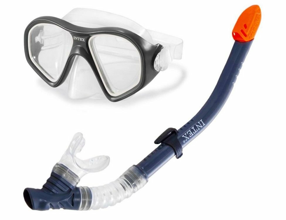 Reef Rider Swim Set Набор для подводного плавания Intex: Маска с Трубкой, от 14 лет, 55648