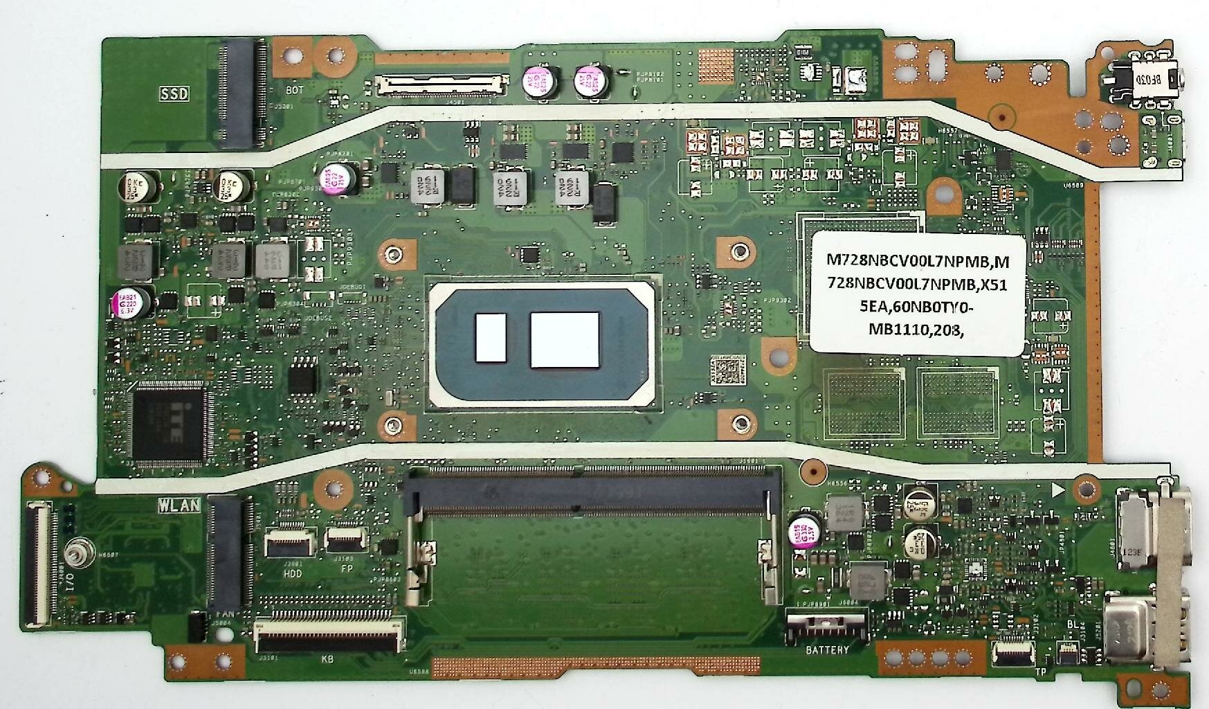 Материнская плата ASUS X515EA UMA донор процессора I3-1115G4 (041871)