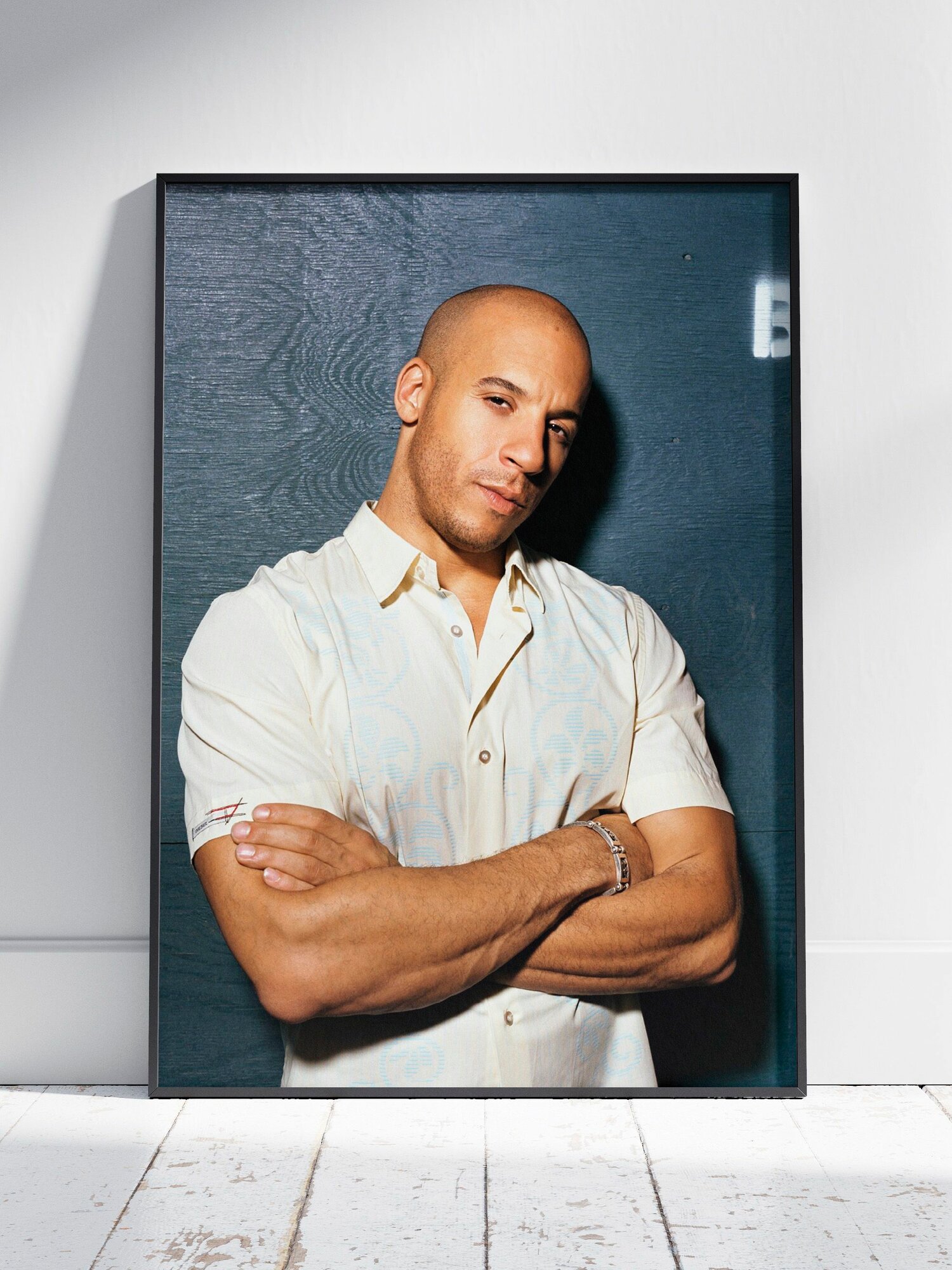 Плакат на стену для интерьера Вин Дизель (Vin Diesel 2) - Постер по актеру фильма, кино, сериала формата A4 (21x30 см)